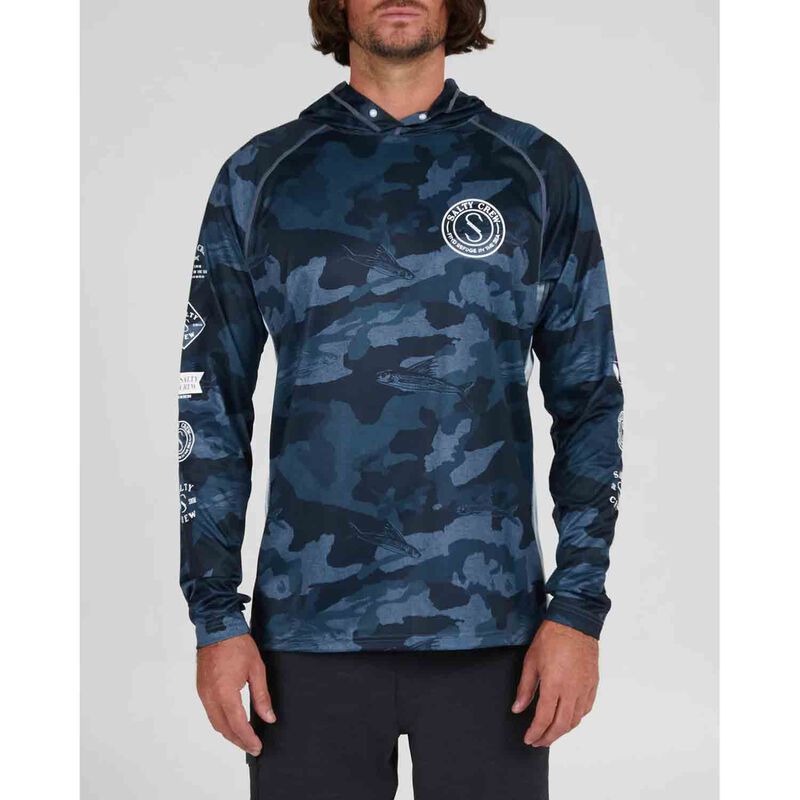 SALTY CREW Men's Palomar Pinnacle Hooded Shirt | West Marine