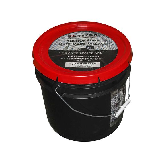 TITAN Superior Anchor Rode Package with 3-Strand Rope