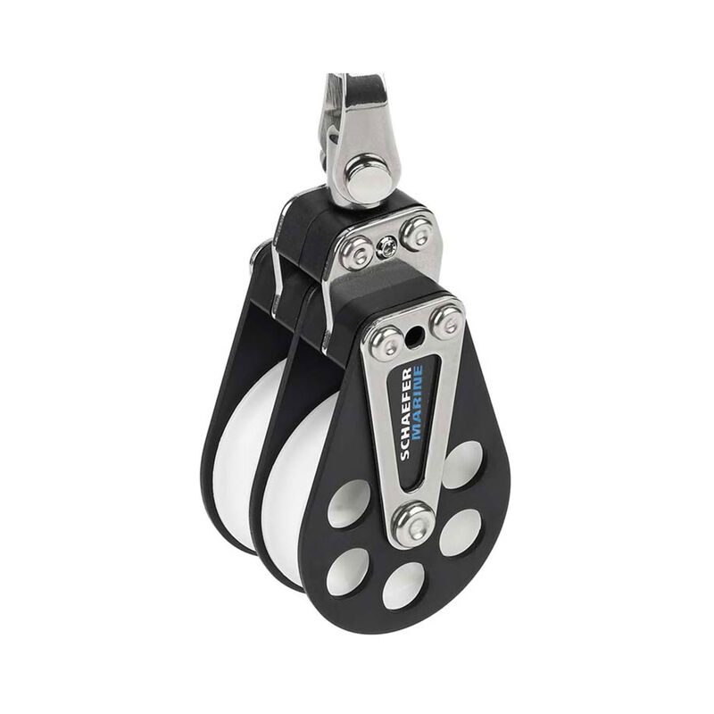 SCHAEFER 5 Series Double Block, Aluminum Cheeks, 8.3 oz. | West Marine