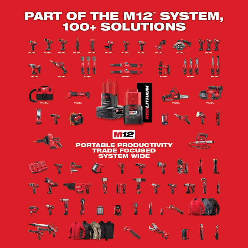 MILWAUKEE M12™ REDLITHIUM™ 2.0Ah Battery and Charger Starter Kit | West ...