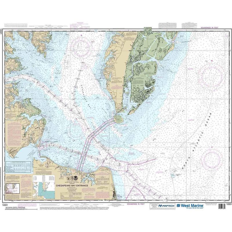 NOAA Maptech® NOAA Recreational Waterproof Chart-Chesapeake Bay ...