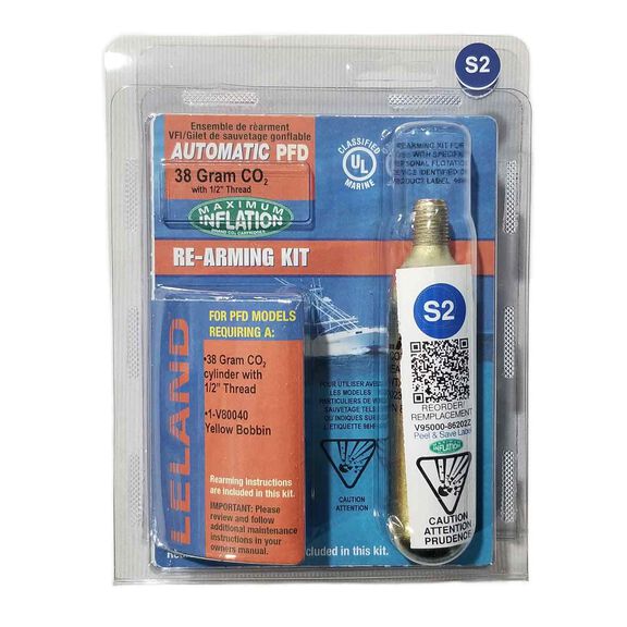 Leland 38‑Gram Inflatable PFD Rearming Kit – V95000 Series
