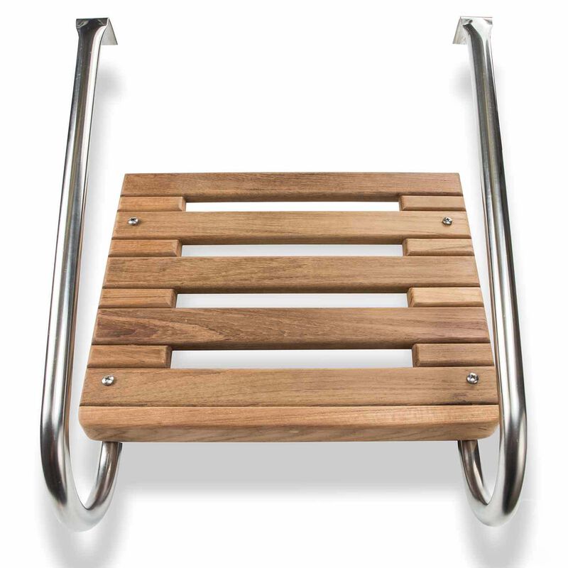 WHITECAP Teak Swim Platform, for Boats with Inboard/ Outboard Motor ...