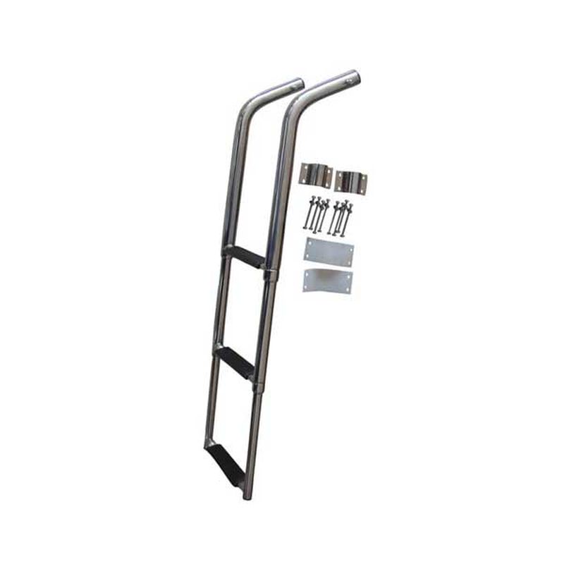 WEST MARINE 3-Step Under Platform Telescoping Swim Ladder with Safety ...