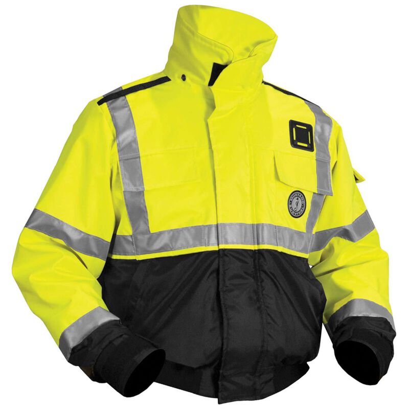 MUSTANG SURVIVAL ANSI High Visibility Flotation Jacket, Large | West Marine