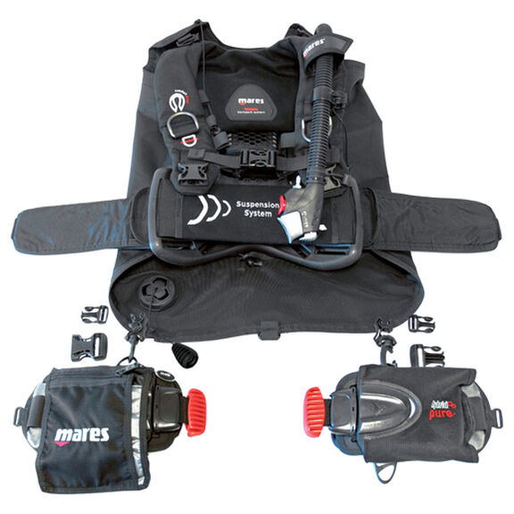 MARES Hybrid Pure Backpack BCD, Medium/Large