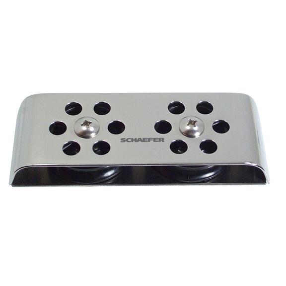 SCHAEFER Two-Sheave, Stainless Cheek Deck Organizer