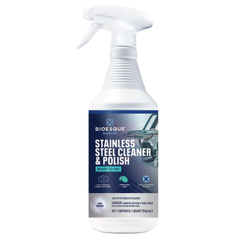 BIOESQUE MARINE Marine Stainless Steel Cleaner & Polish, 1 Quart | West ...