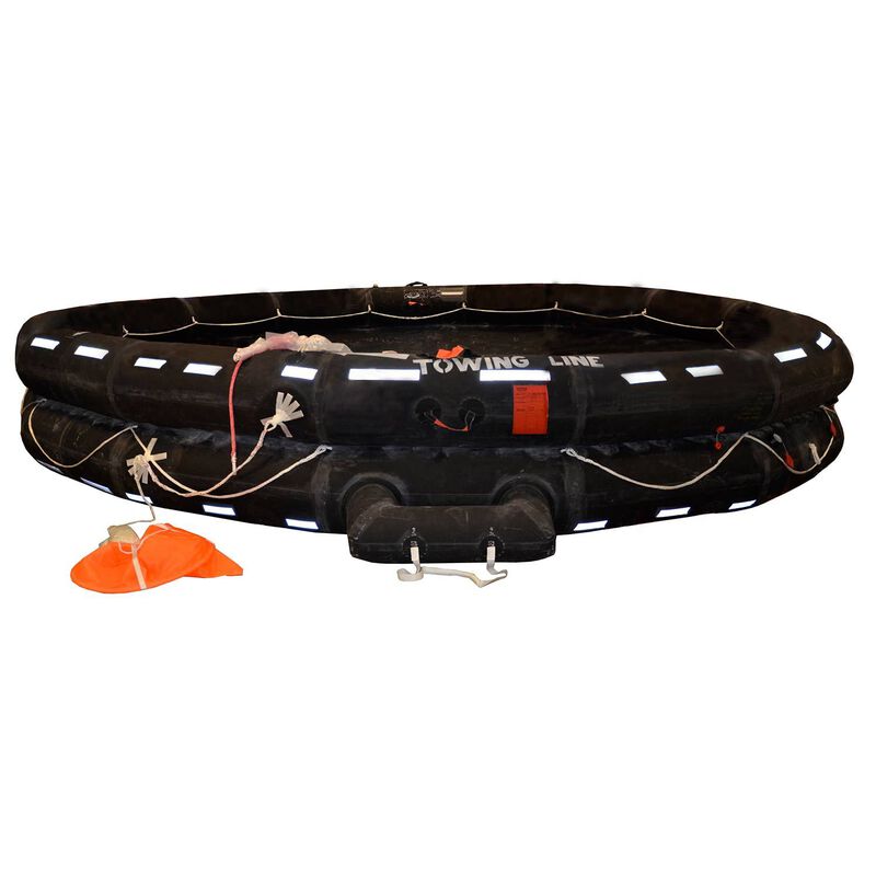 VIKING LIFERAFTS 25-Person Life Raft IBA, Round Container | West Marine
