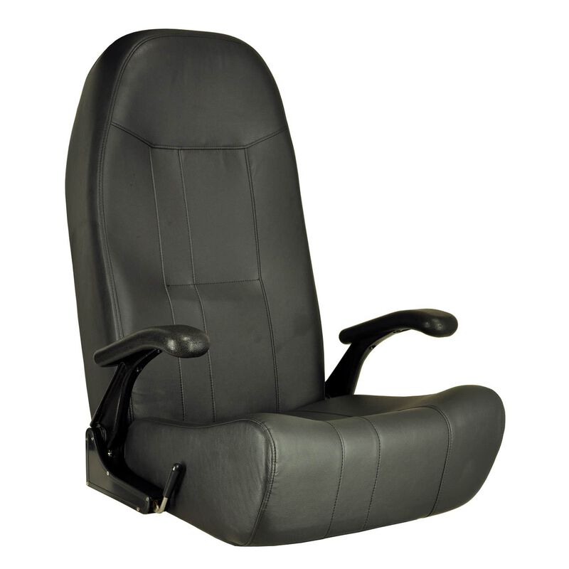 SPRINGFIELD Norwegian Helm Seat with Black Upholstery | West Marine