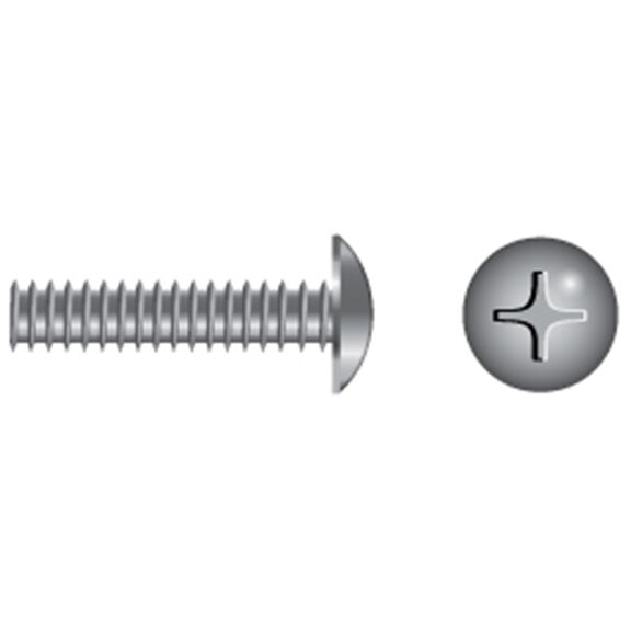 FASCO FASTENER 10-24 X 3/4" Stainless Steel Phillips Truss-Head Machine ...
