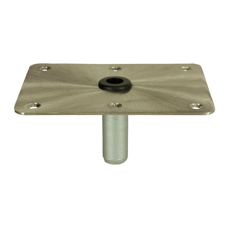 SPRINGFIELD 6" X 8" Threaded Square Base Satin Finish | West Marine