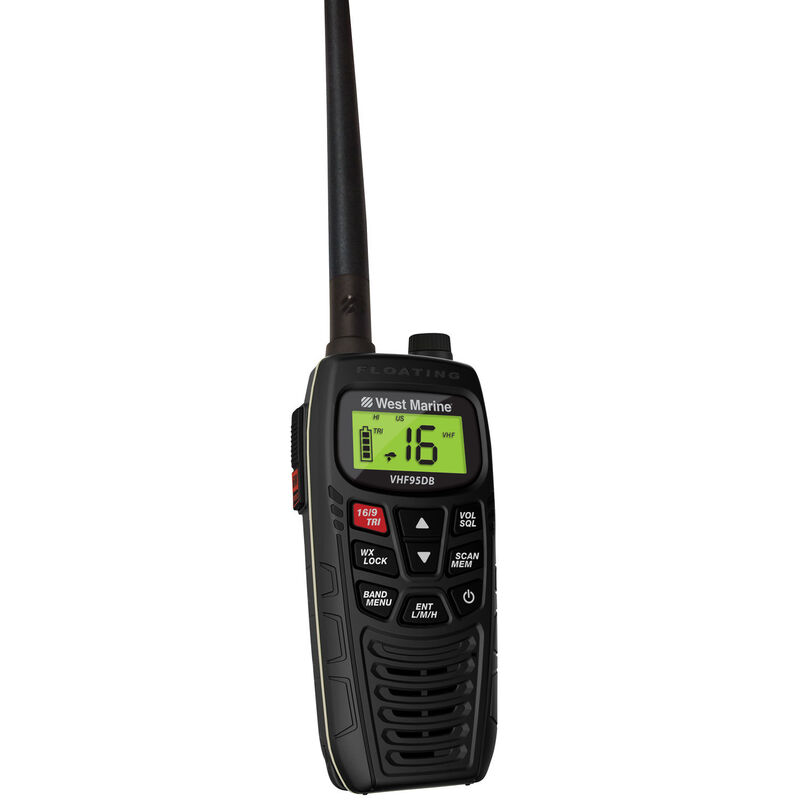 WEST MARINE VHF95DB Dual Band Floating Handheld VHF Radio | West Marine