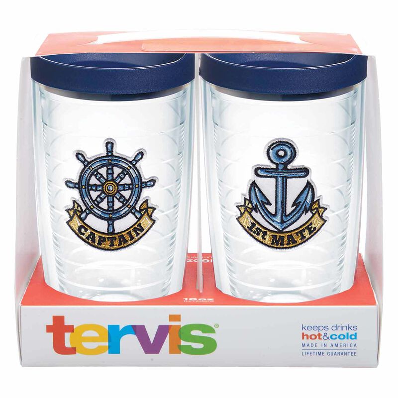 TERVIS 16 oz. Captain and First Mate Emblem Tumblers, 2-Pack Gift Set ...