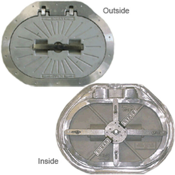 BOMAR Flush Watertight Cast Aluminum Hatch