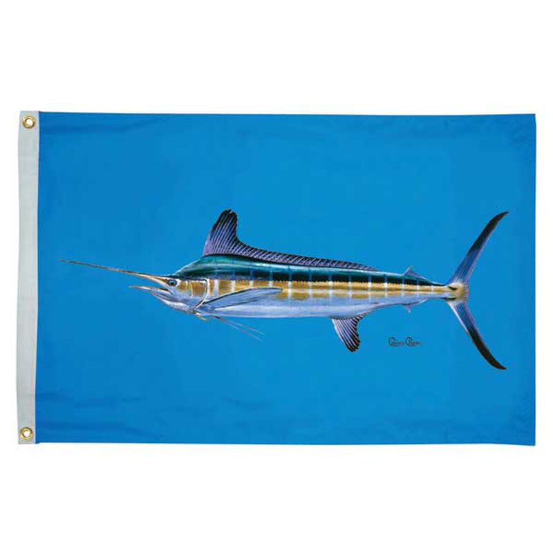Carey Chen White Marlin Flag, 24" x 36" | West Marine