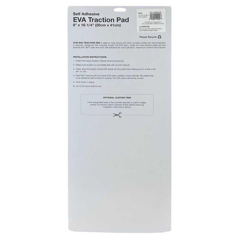 WEST MARINE EVA Foam Traction Pad Faux Teak 16.25" x 8" | West Marine