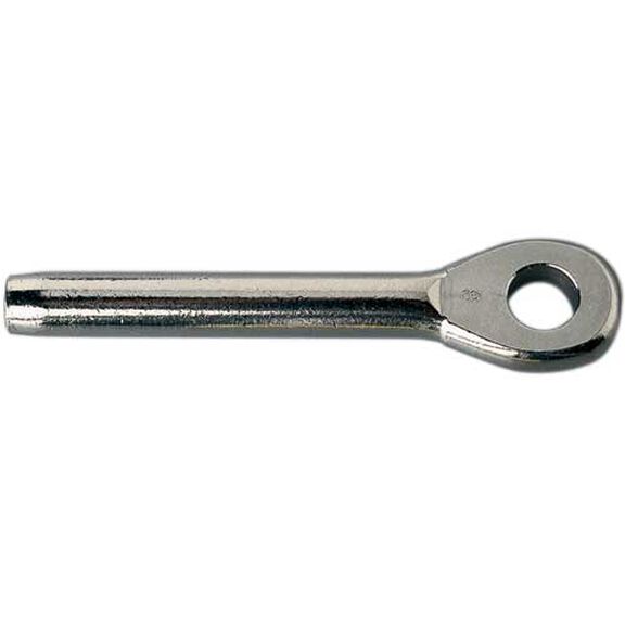RONSTAN Stainless Steel Marine Swage Eye for 1/4" Wire, 1/2" Pin Dia.