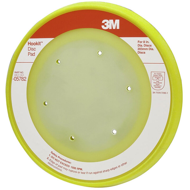 3M 8" Hookit Disc Pad with 6 Mounting Holes | West Marine