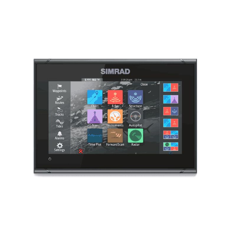 SIMRAD GO9 XSE Multifunction Display with 83/200 Transducer and C-MAP ...