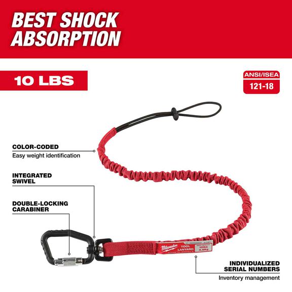 MILWAUKEE 10 Lb. Locking Tool Lanyard