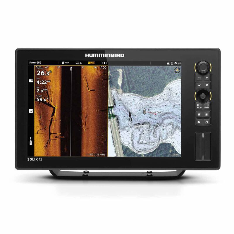 HUMMINBIRD SOLIX 12 CHIRP MEGA SI+ G3 Fishfinder/Chartplotter Combo ...