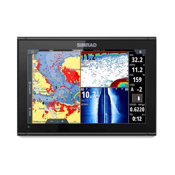SIMRAD GO12 XSE Chartplotter Navigation Display with 4G™ Radar and ...