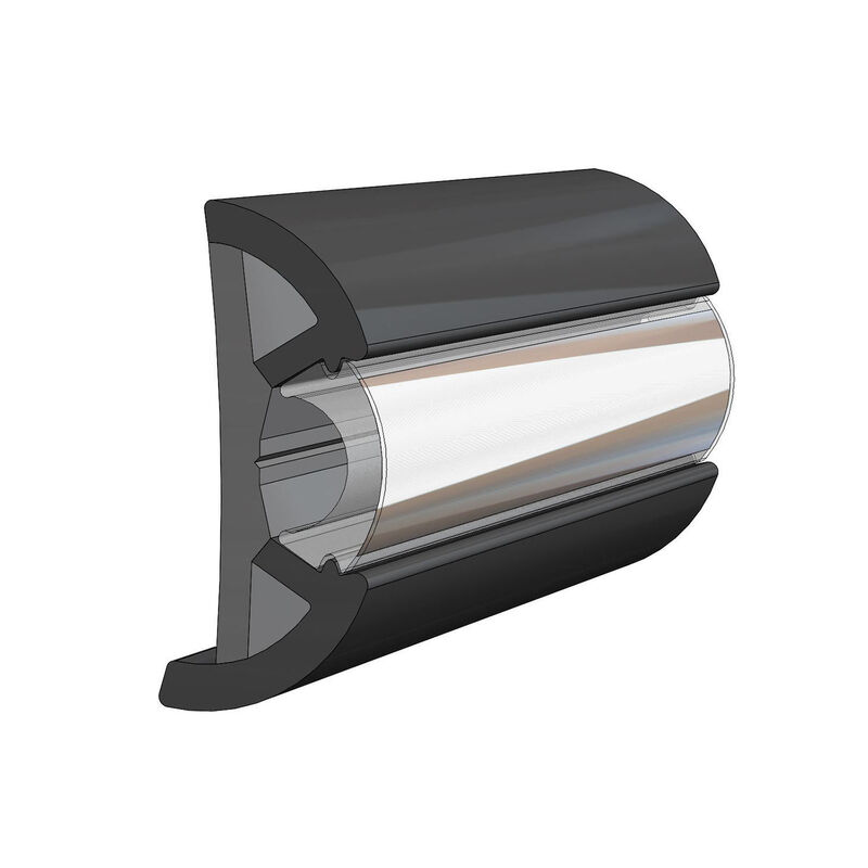 TACO MARINE SuproFlex Large Rub Rail Black, 100' | West Marine