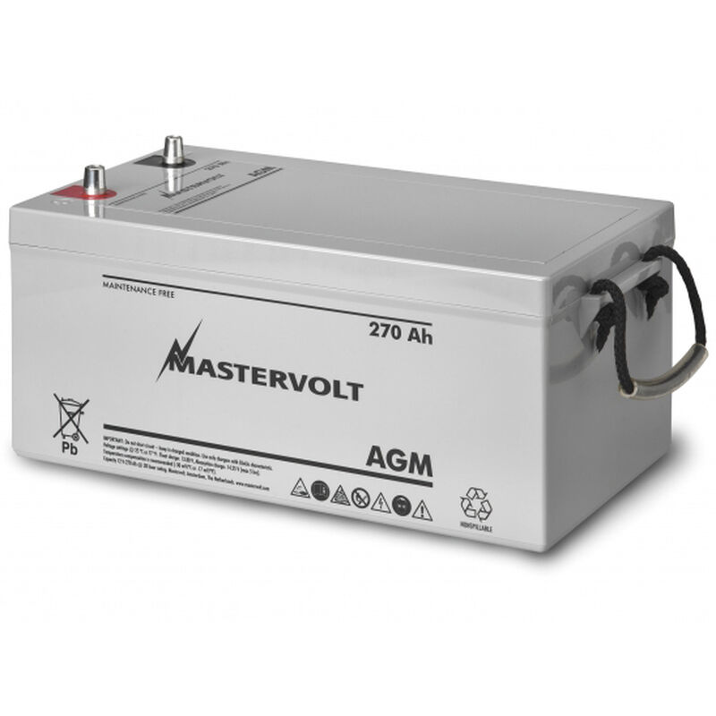 MASTERVOLT AGM 12/270 Group Super 8D Sealed Marine Battery | West Marine