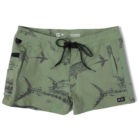 PELAGIC Women's Gyotaku Traverse Board Shorts