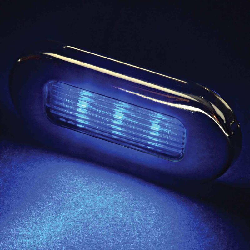 SEAVOLT Oval Blue LED Utility Light | West Marine