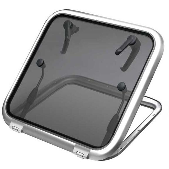 VETUS 6363 Satin Anodized Aluminum Hatch, Cutout Size 24 11/16" x 24 11/16"