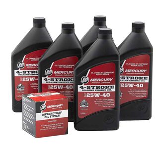 Mercury 8M0182227 Sterndrive Oil Change Kit 4.3L V6 4-Stroke
