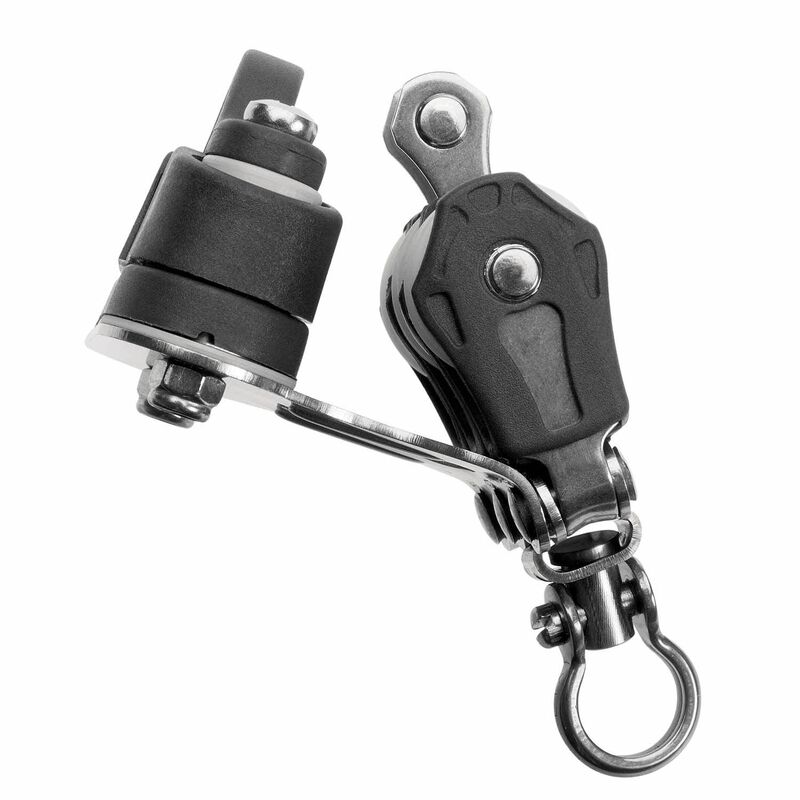 BARTON MARINE Cam Cleat Series 0 Triple Block with Swivel, Becket, and ...