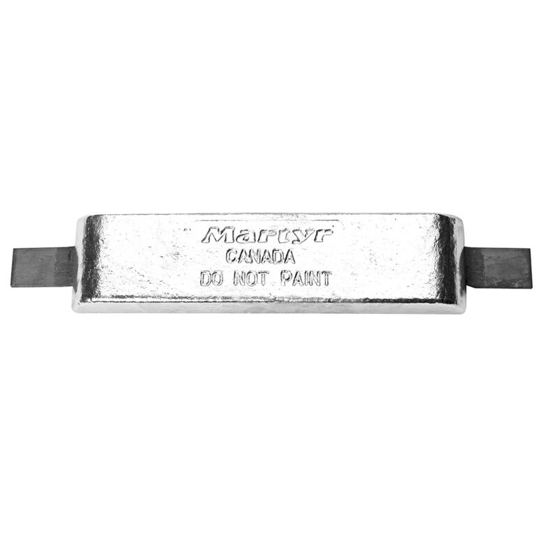 MARTYR Commercial Bolt-On Aluminum Plate Anode with Aluminum Straps ...