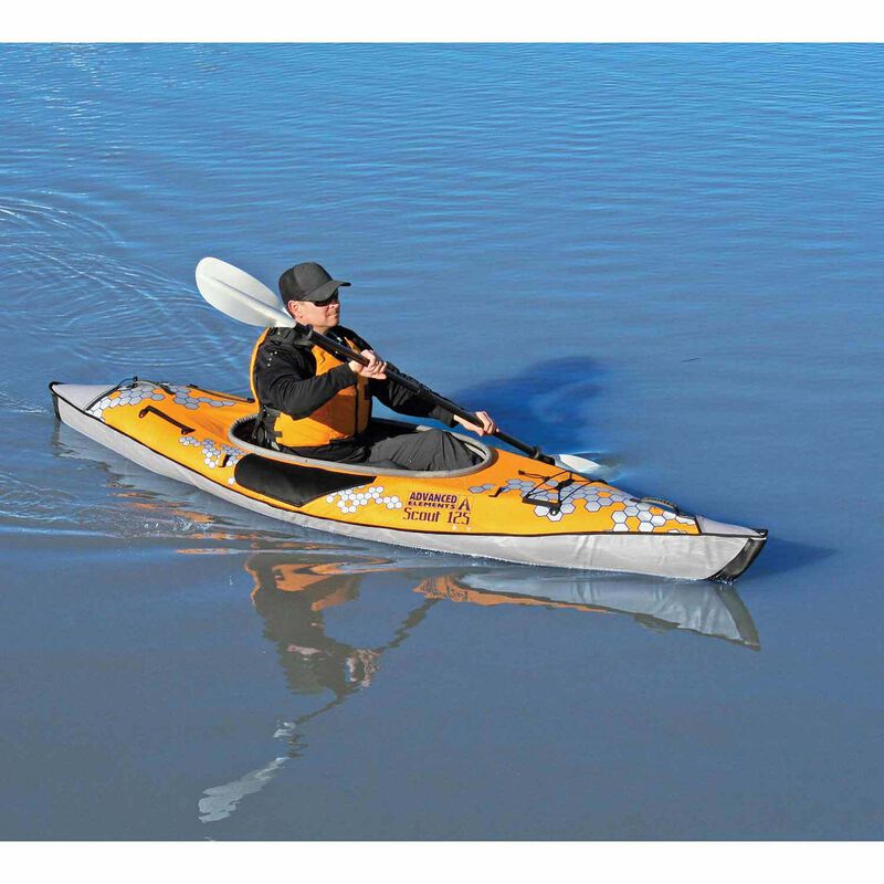 ADVANCED ELEMENTS 10'5" Scout Inflatable 1-Person Kayak with Pump ...