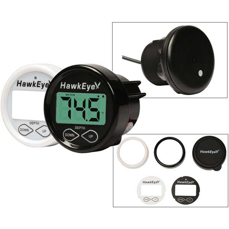 NORCROSS MARINE D10DX-6T In-Dash Digital Depth Sounder, Thru-Hull ...