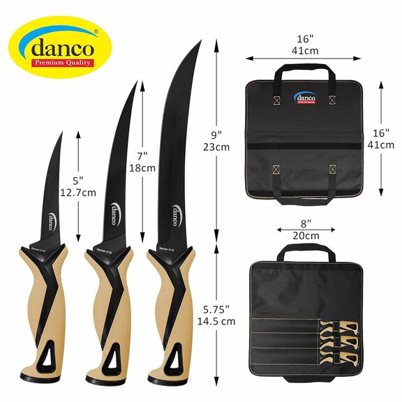 DANCO Pro Series Fillet Knife Kit, Sand