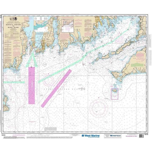 NOAA Maptech® NOAA Recreational Waterproof Chart-Marthas Vineyard to ...