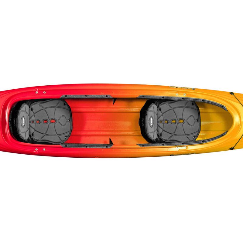 PERCEPTION Cove 14.5 Solo-Tandem Sit-Inside Kayak, Red/Yellow | West Marine