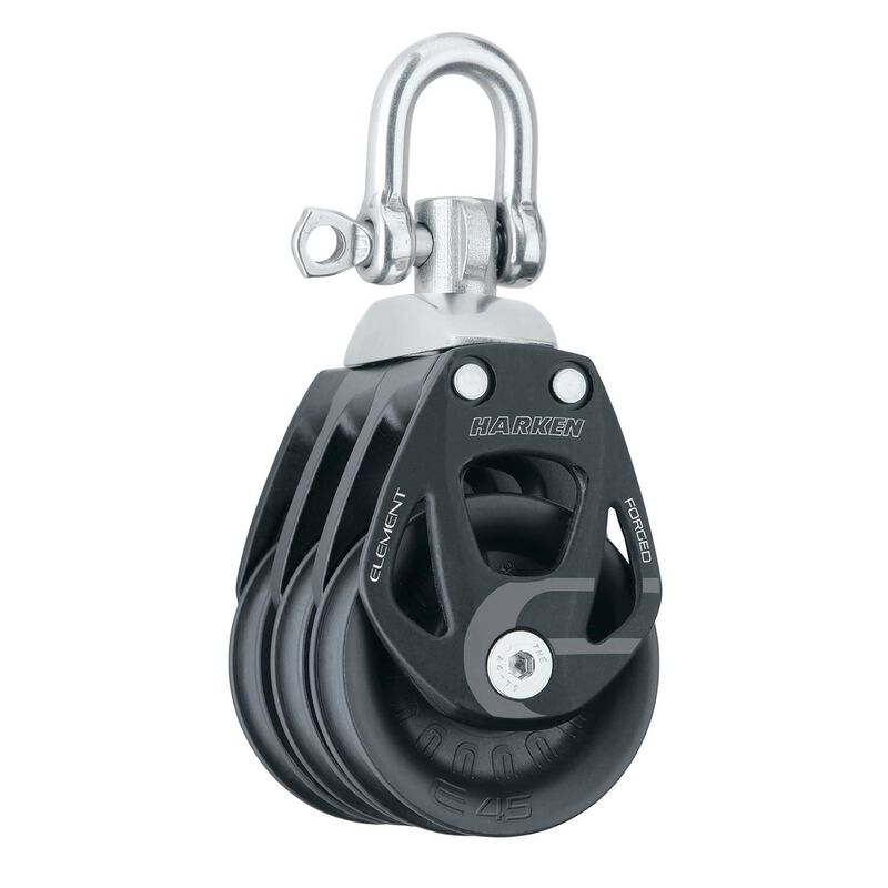 HARKEN 45 mm Element Triple Block with Swivel/Locking Shackle | West Marine