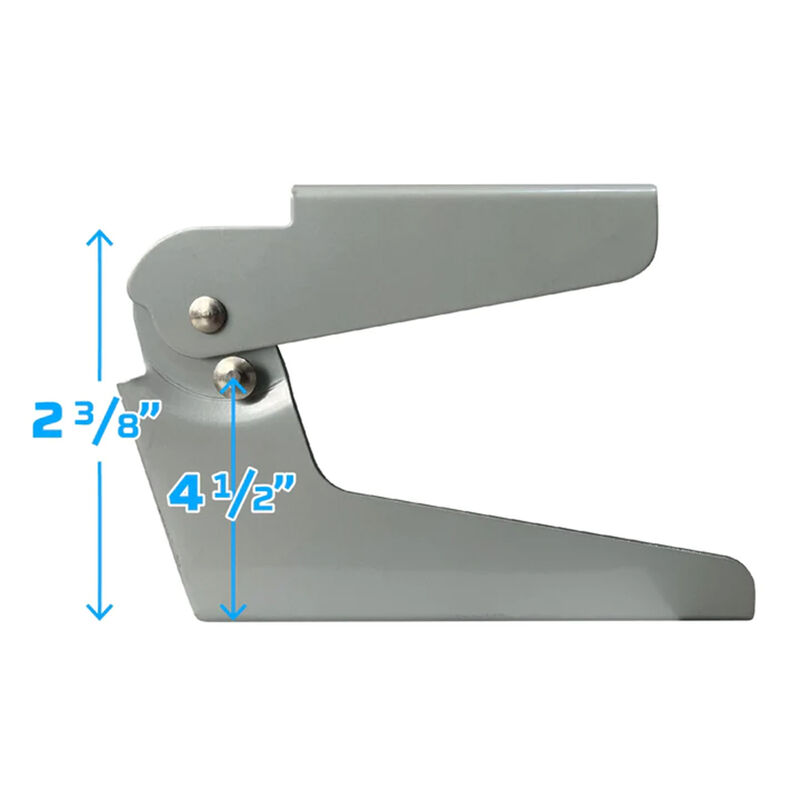 WISE SEATING Aluminum NO Pinch Seat Hinge, Silver | West Marine