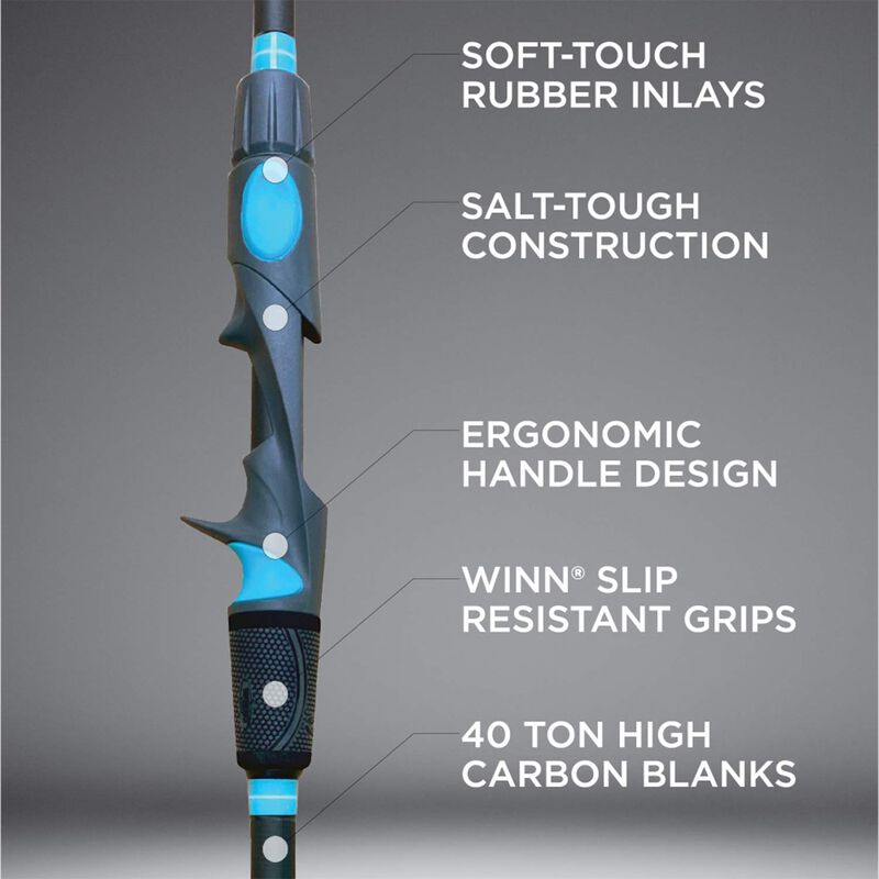 TOADFISH 7'2" Baitcasting Rod, Medium Heavy Power | West Marine