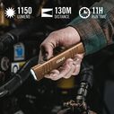 COAST Slayer Pro Rechargeable 1150 Lumen Flashlight, Dune