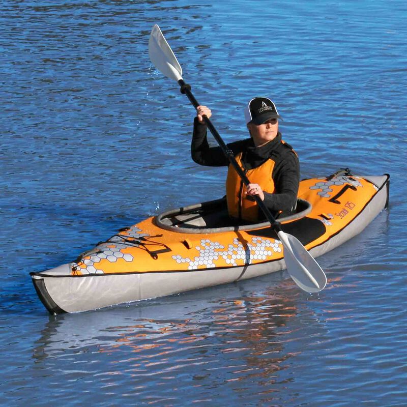 ADVANCED ELEMENTS 10'5" Scout Inflatable 1-Person Kayak with Pump ...