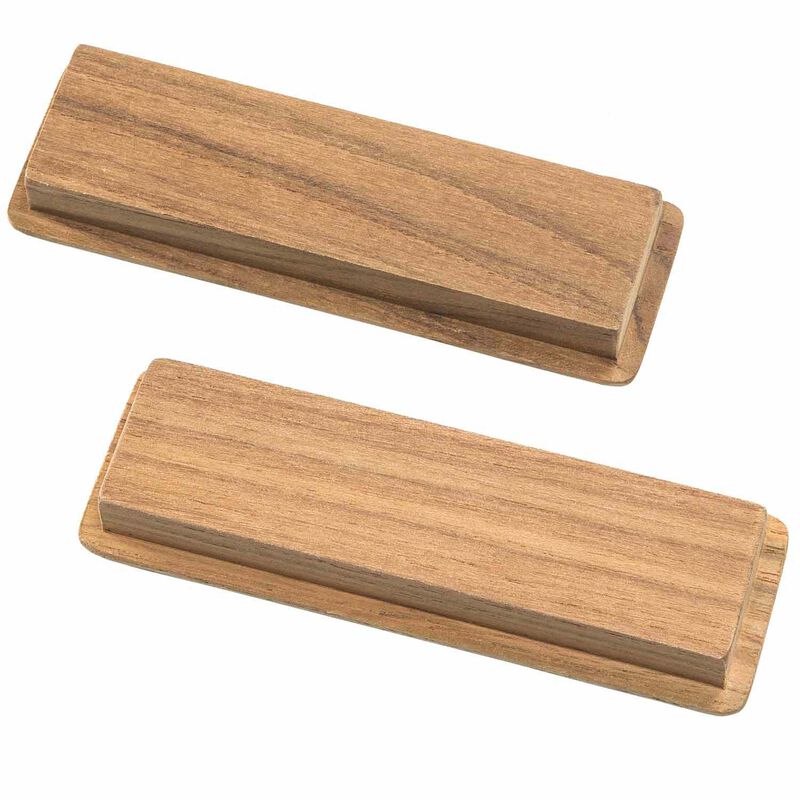 WHITECAP Teak Large Rectangular Drawer Pull (2 pack) | West Marine