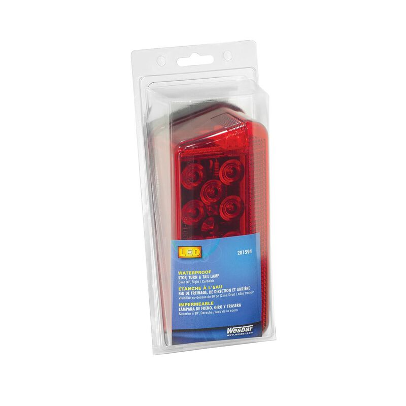 WESBAR 7-Function Waterproof Wrap-Around LED Taillights, Right/Curbside ...