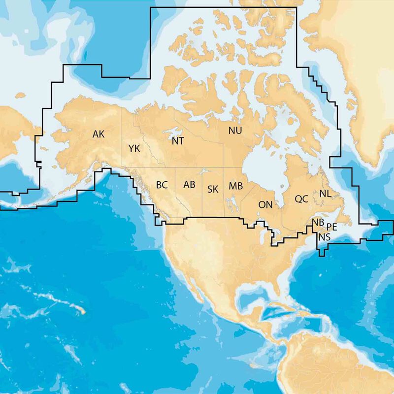 NAVIONICS MSD/NAV+CA Region West Navionics+ Charts microSD/SD Card ...
