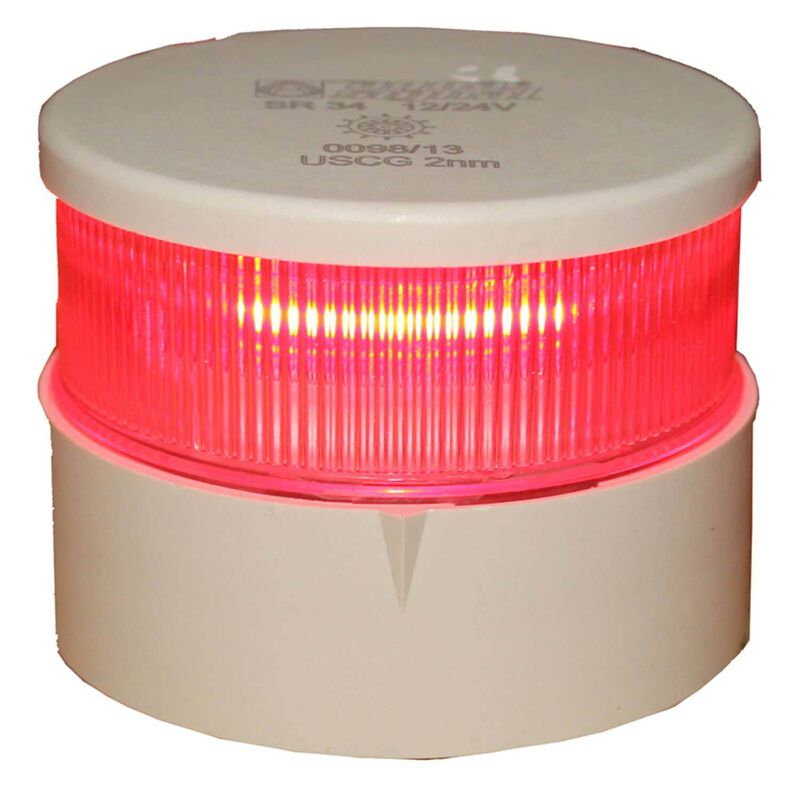 AQUA SIGNAL Series 34 Mast Mount LED All-Round Red Navigation Light ...
