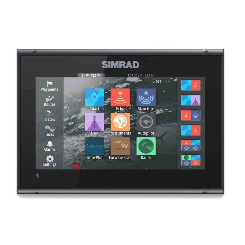 SIMRAD GO9 XSE Chartplotter Navigation Display with Worldwide Basemap ...